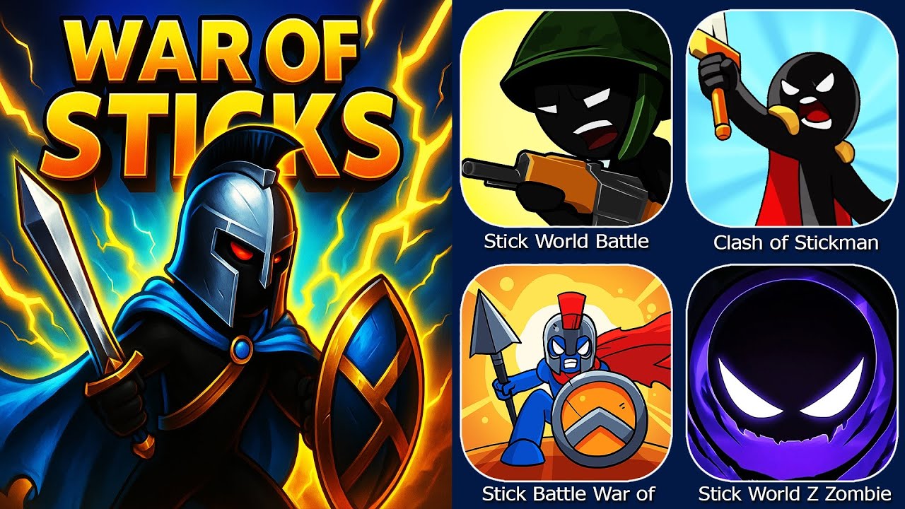 Stick World Battle,Clash of Stickman Evolution,War of Sticks,Stick ...