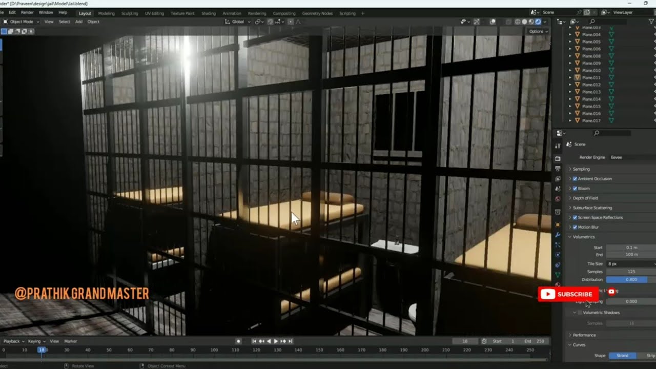 Prison 3d Model in Blender #blender #3d #graphicdesign #art #blender3d ...