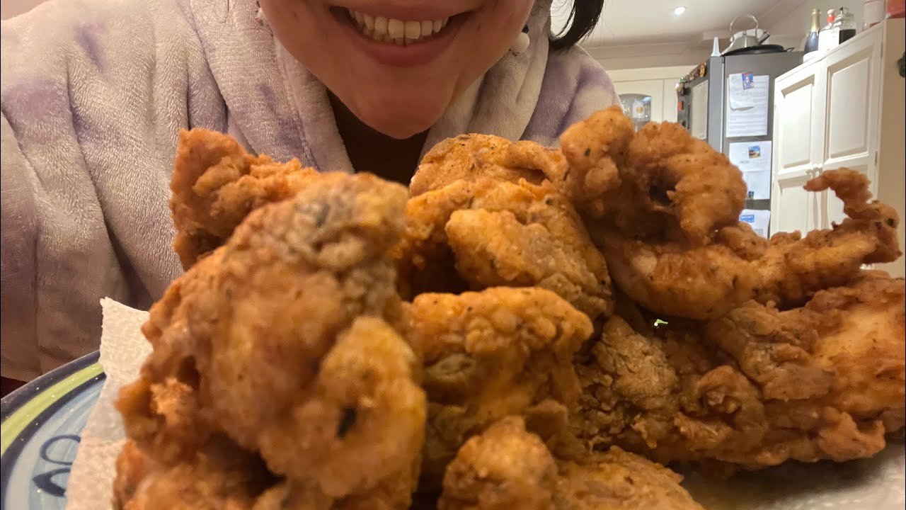 ASMR MUKBANG FIRST TIME MAKING CHICKEN TENDERS AND IT WAS A SUCCESS ...