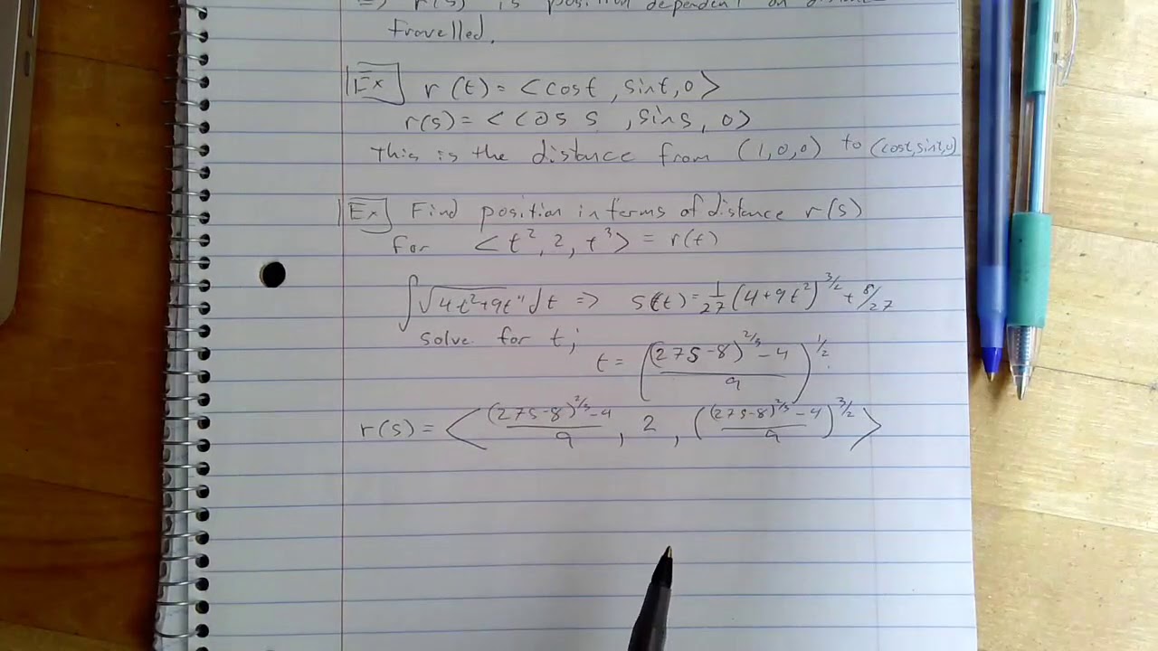 Arc length parameterization video. - YouTube