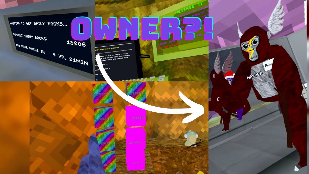 This gorilla tag copy GIVES YOU A RLLY COOL OWNER!? 50+ MODS RGB COLORS ...