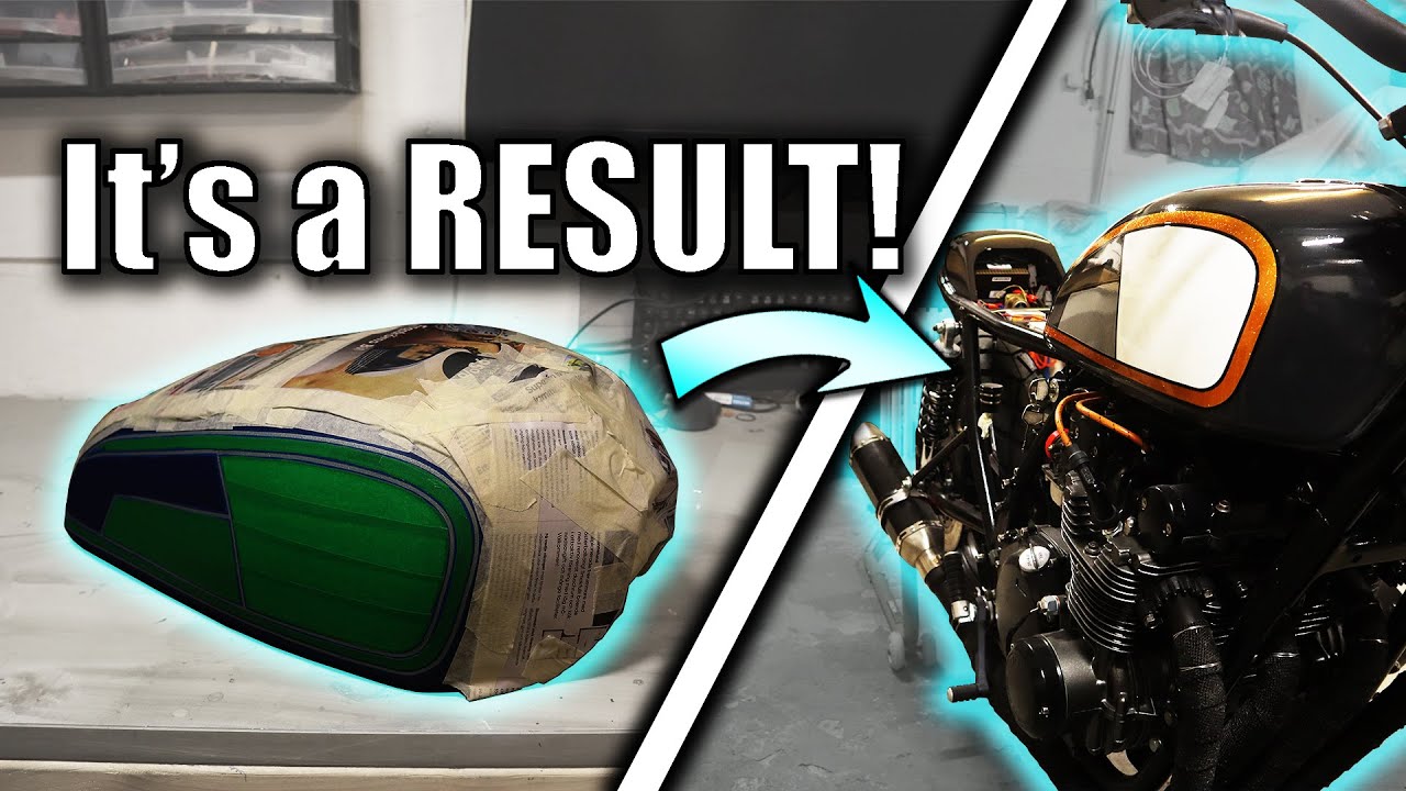 I Painted my Motorcycle at Home - Did it Work Out? | Suzuki GS550 Build ...