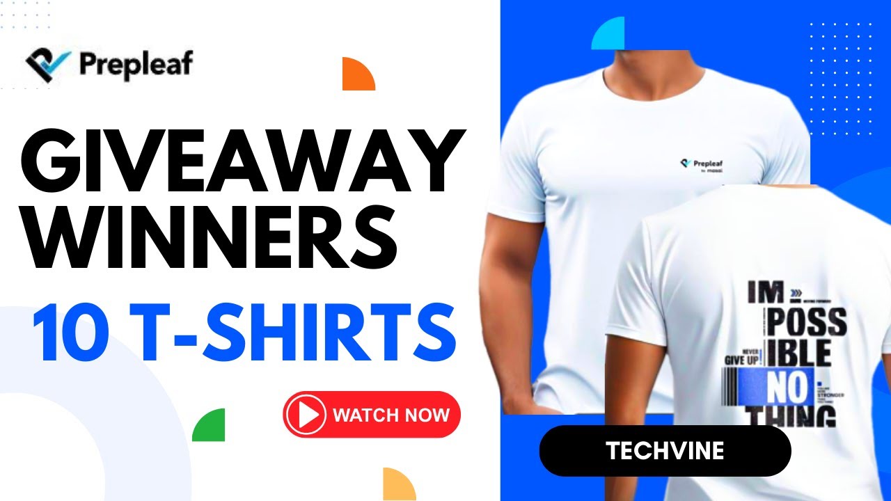 Free T-shirt giveaway Winners || Learn with Prepleaf - YouTube