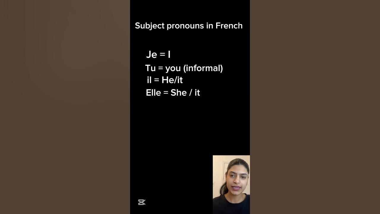 Learn subjects in French | Subject pronoun in French #learnfrench # ...