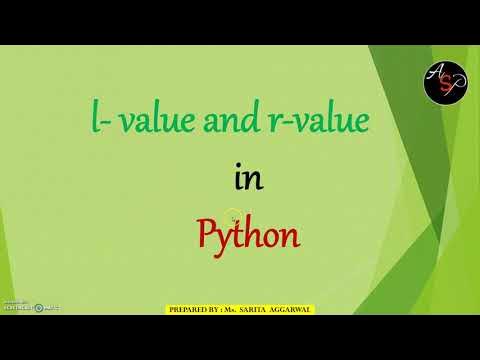 l - Value and r - Value in Python | CLASS XI & XII | CBSE | COMPUTER SCIENCE - YouTube