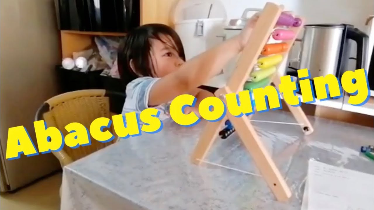 Counting with ABACUS and Tracing letters -with Tita E. - YouTube