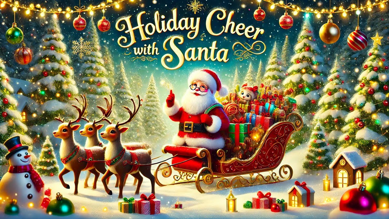Holiday Cheer With Santa🎧 All- Time Greatest Christmas Songs 🎅 Merry ...