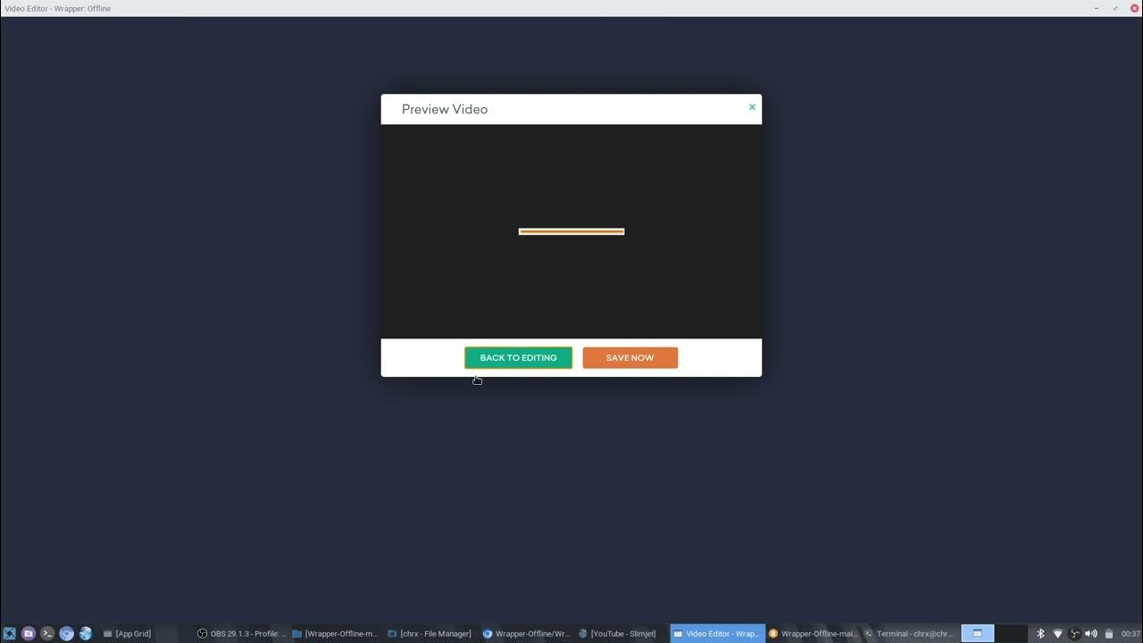 This Is How You Would Export Your Video In Wrapper: Offline If The ...