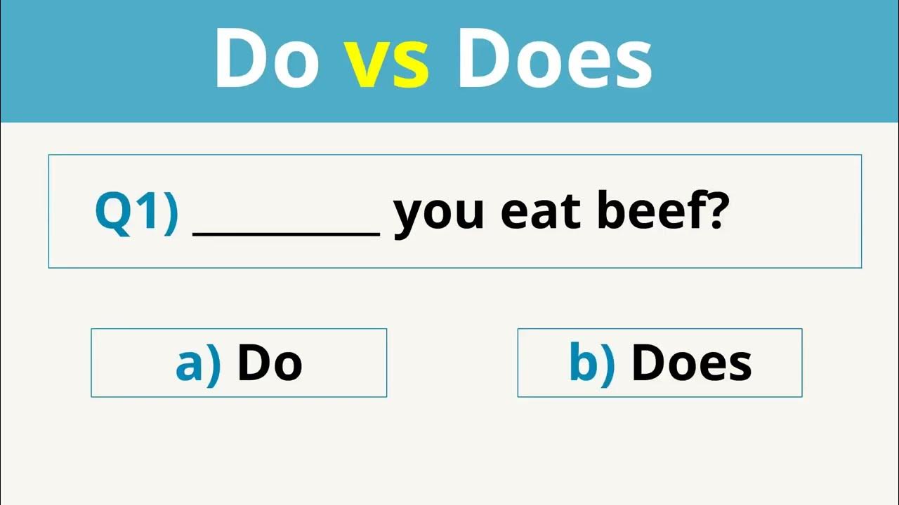 [05] present simple questions | Do vs Does | English grammar Quiz - YouTube