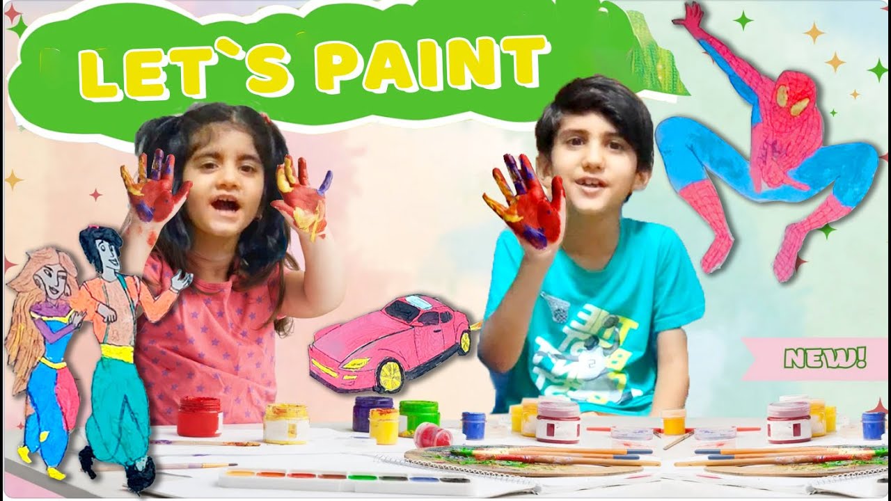 kids learning Painting Spiderman | Painting for kids | Fun painting ...
