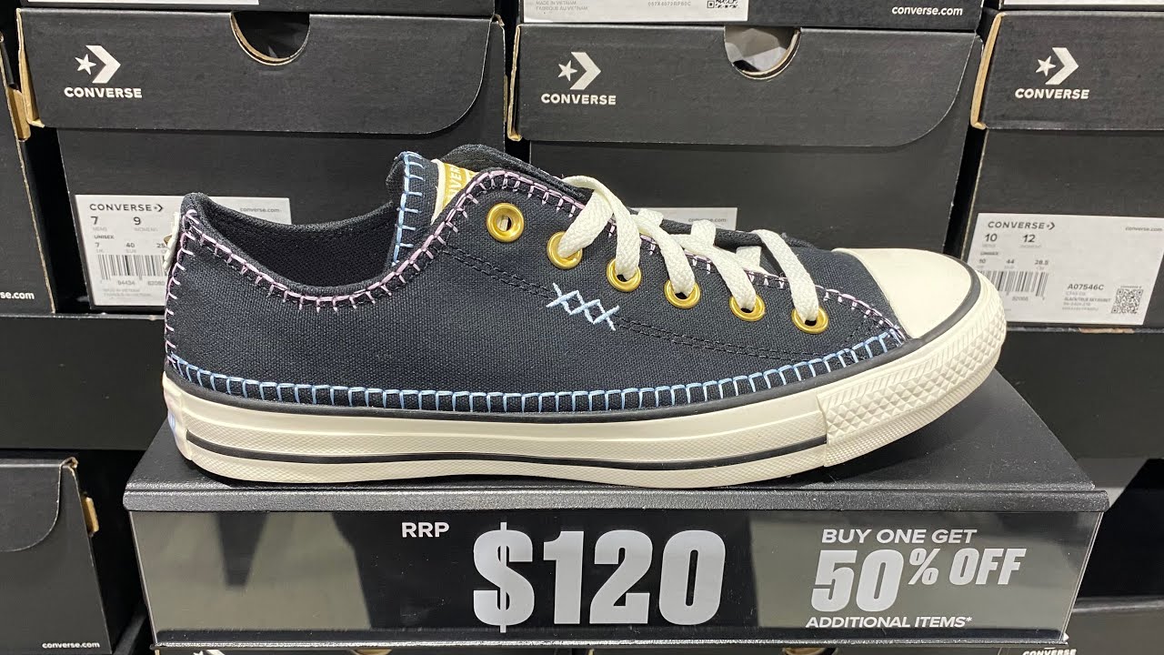 Converse Chuck Taylor All Star Crafted Stitching (Black/True Sky/Egret ...