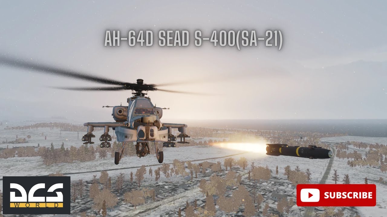 DCS World AH-64D Apache takes out SA-21(S-400) || SAM Assets Pack Mod ...