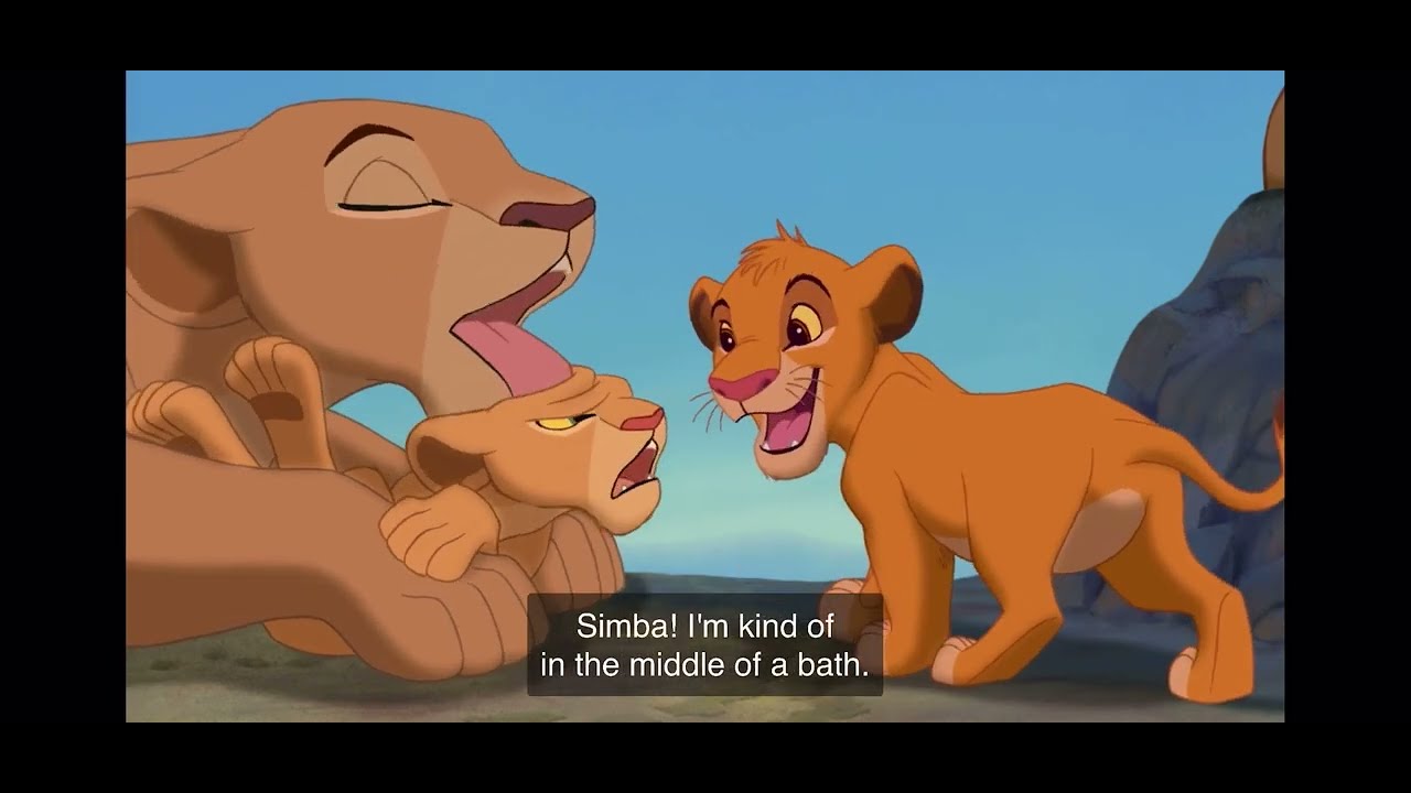 The Lion King - Bath scene (1994 vs 2019) - YouTube