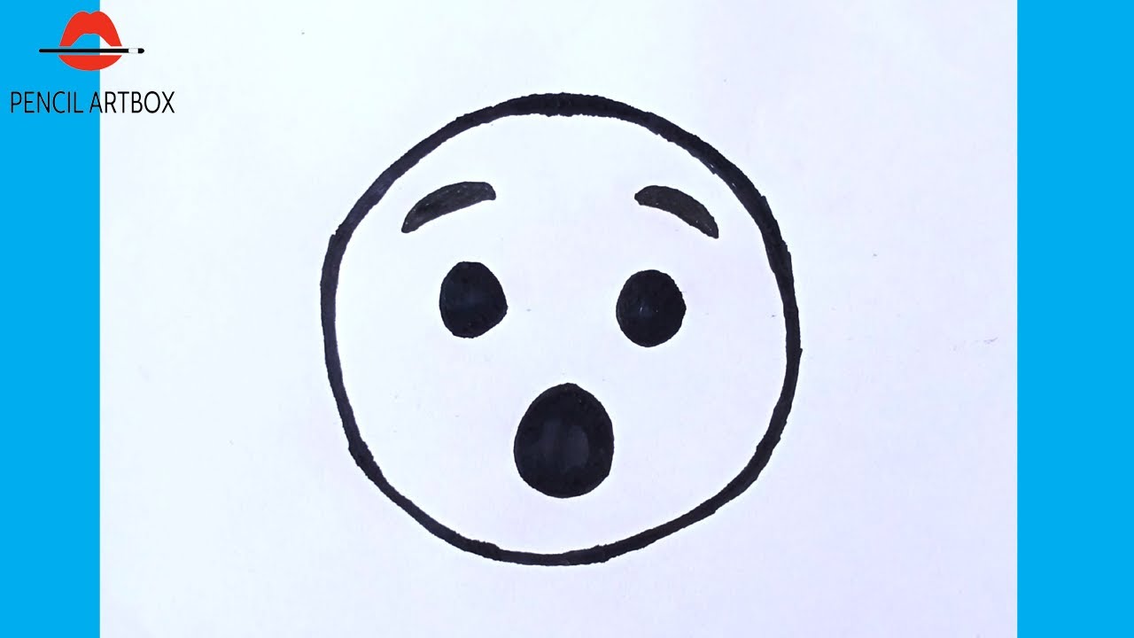 easy to draw emotion faces emoji skype yahoo facebook - YouTube