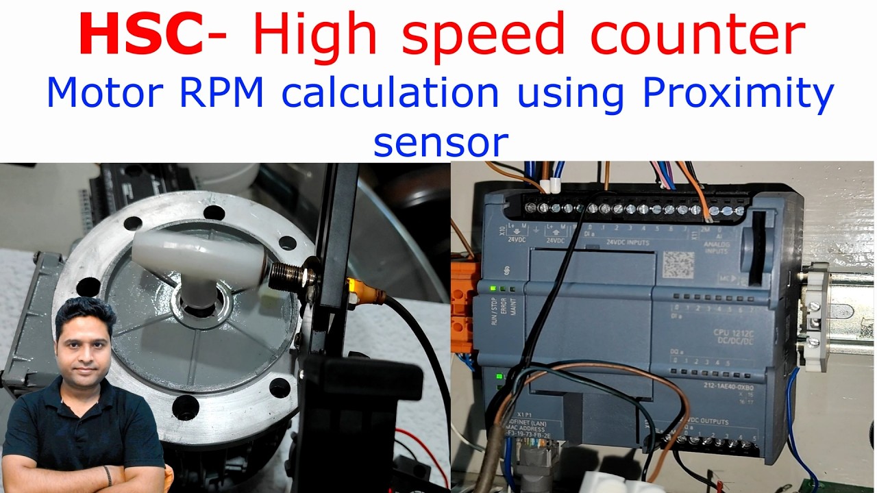 S7-1200 Siemens | HSC- High speed counter | Motor RPM calculation using ...