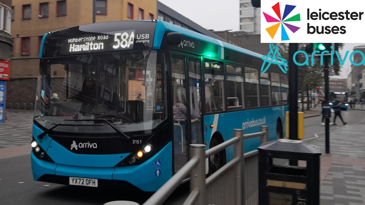 FULL ROUTE JOURNEY - Arriva Midlands Route 58A - Hamilton Tesco to ...