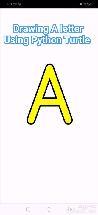 Drawing A Letter Using Python Turtle Python Pythonprojects Turtle بايثون Coding Youtube