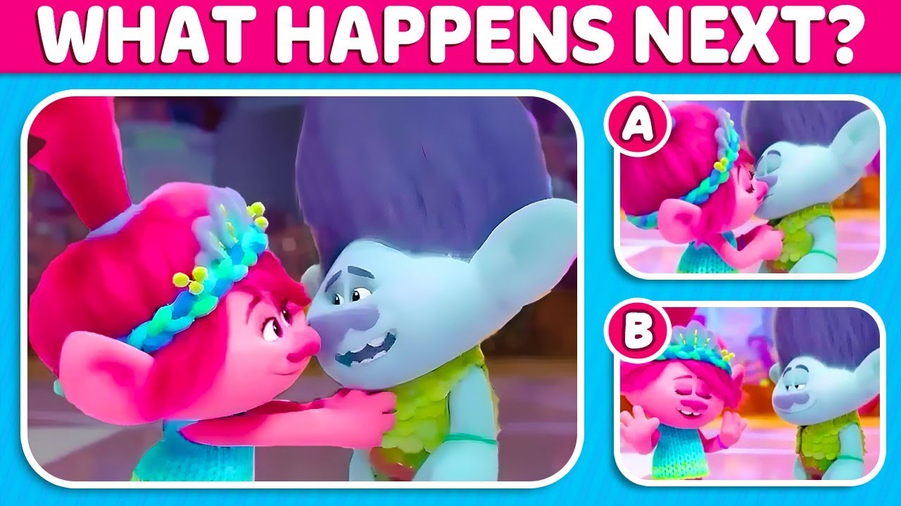 Guess What Happen Next TROLLS 3 BAND TOGETHER | Test Your Memory | Tiny ...