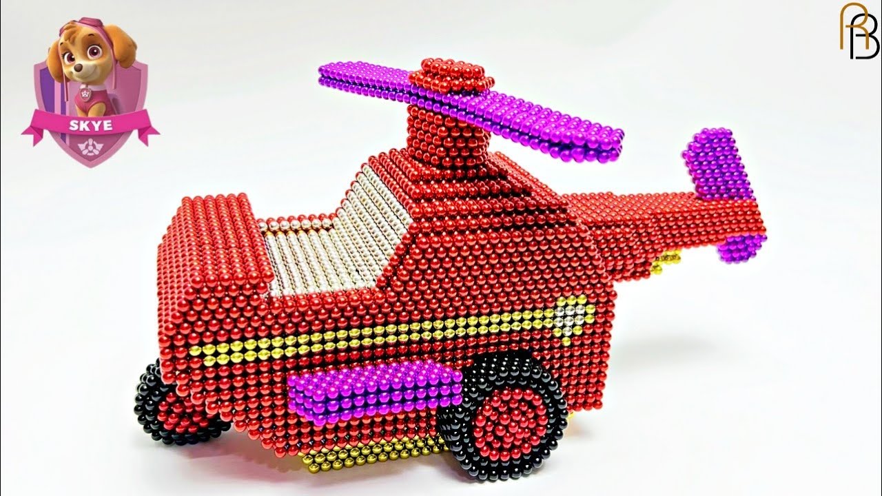 DIY - Make a Sky's Helicopter with Magnetic Balls - YouTube