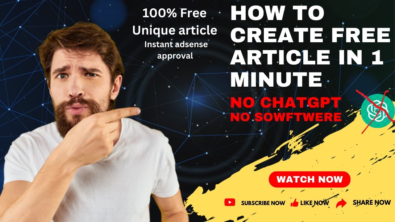 How to Create Free article 1 minute🔥Create Unlimited Articles AdSense ...