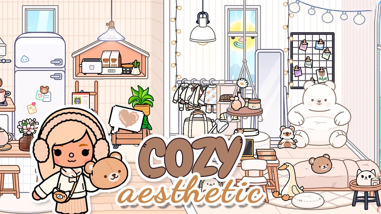 🤎COZY AESTHETIC HOUSE For FAMILY |Toca Boca House Ideas [House Design ...