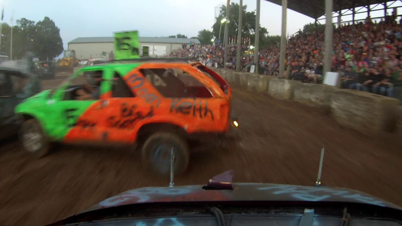 #68G MINIVAN CARROLL COUNTY DEMOLITION DERBY 2019 - YouTube
