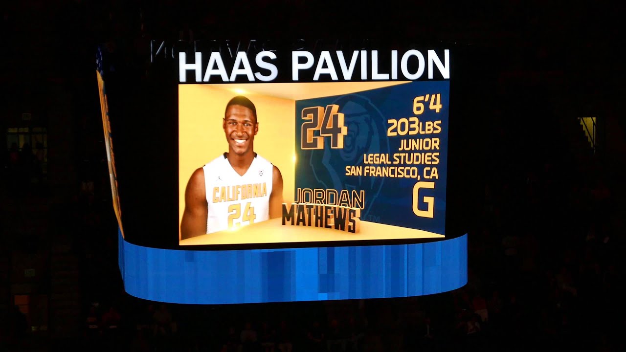 2015-2016 Cal Basketball: Introduction & Starting Lineup - YouTube