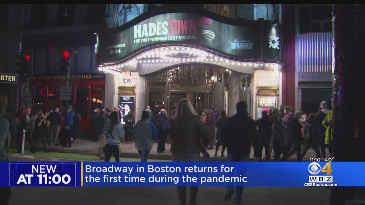 First 'Broadway In Boston' Show Reopens After 603 Days With No Theater ...