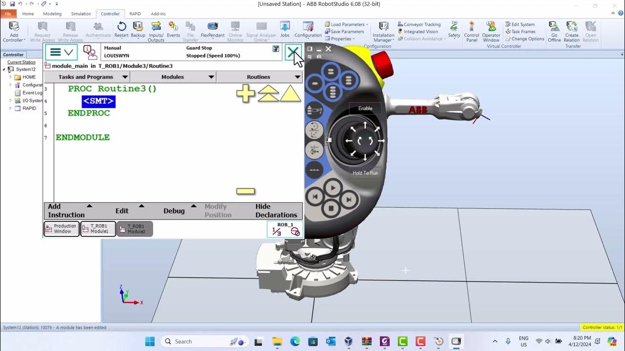 ABB Robot Programming Language -- Rapid Program Structure - YouTube