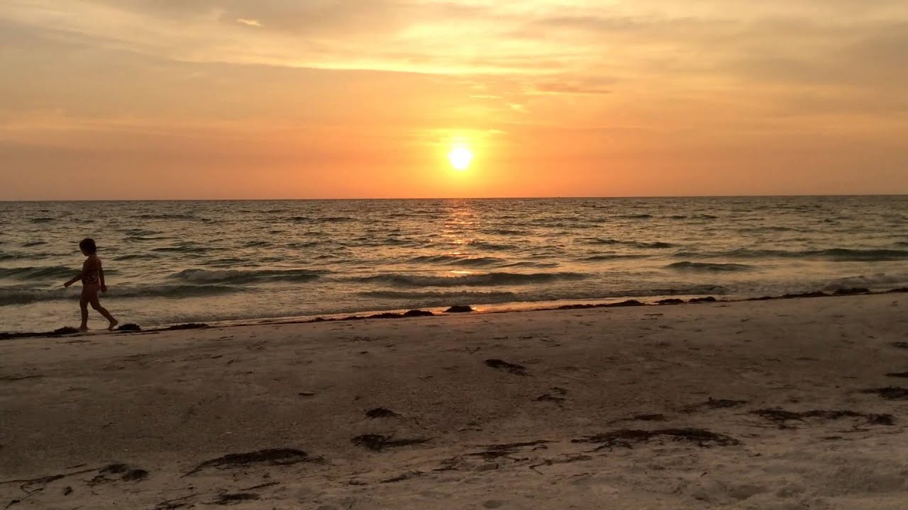 Siesta Key Florida Beach At Sunset - YouTube