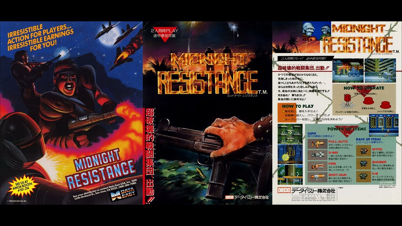 【4K】Data East MIDNIGHT RESISTANCE・ミッドナイトレジスタンス - Original Soundtrack ...