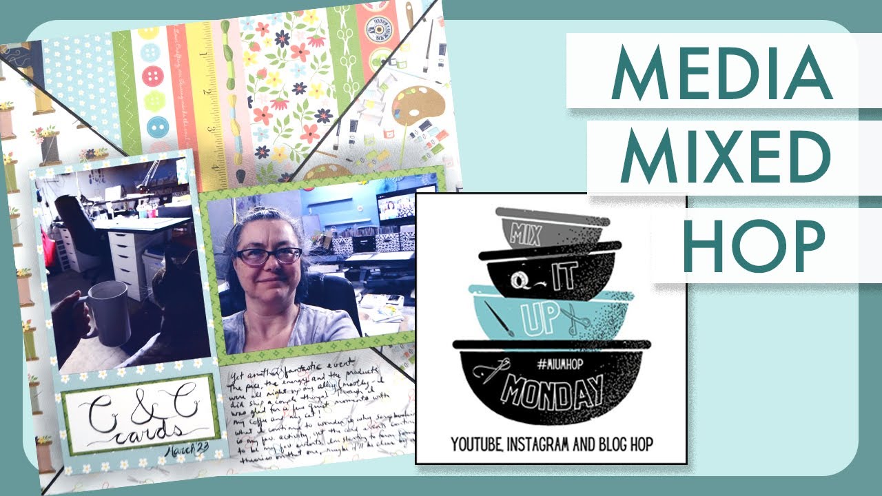 Scrapbook Layout: (minimal!!) Mixed Media & Hop - YouTube