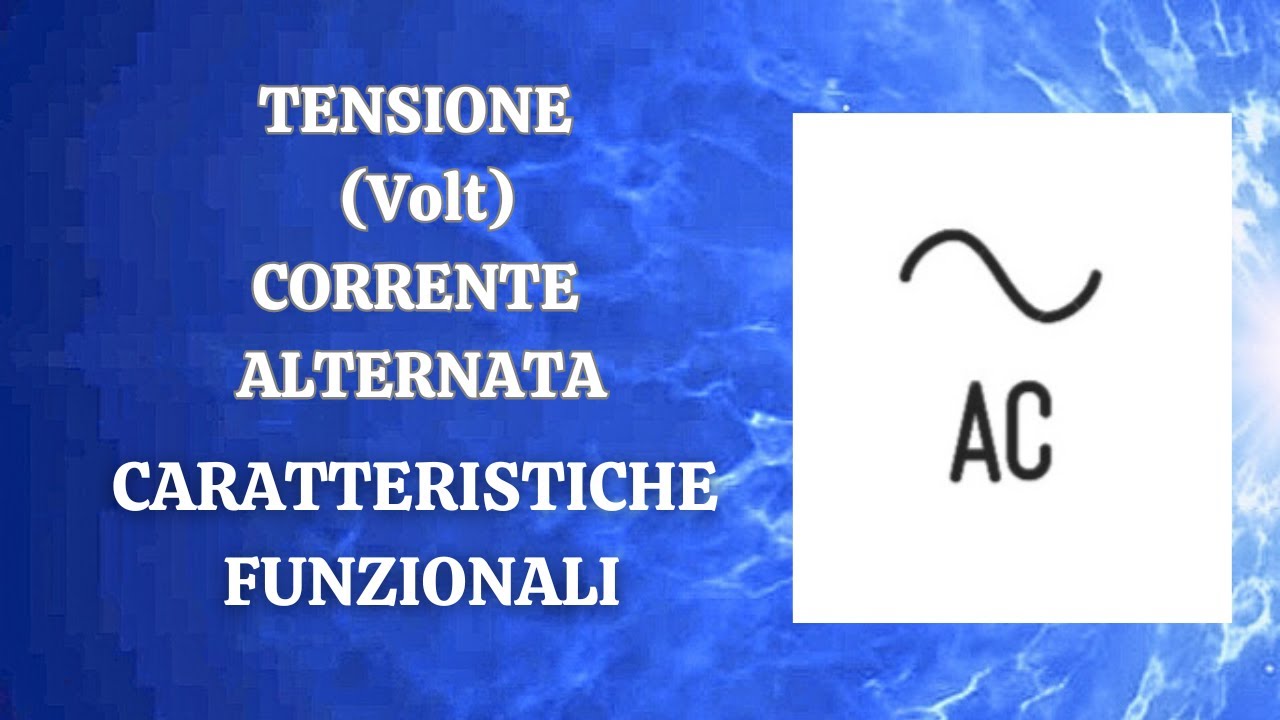 Tensione elettrica (v) corrente alternata presentazione e ...