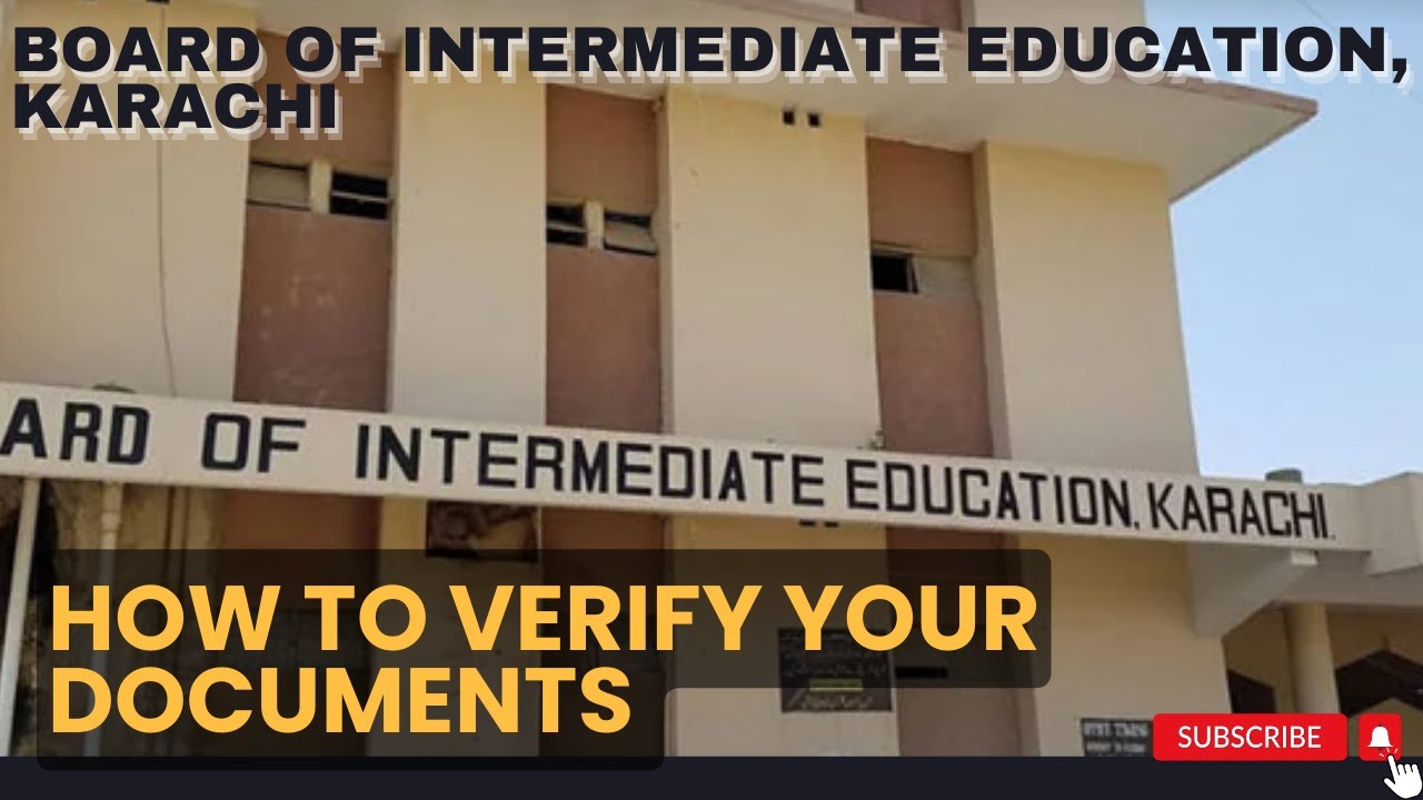 Verification from Inter Board | Attestation | BIEK | Karachi Board # ...