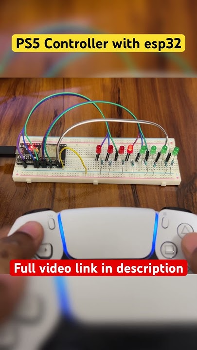How to connect PS5 controller with esp32 #shorts #ps5 #hashincludeelectronics - YouTube