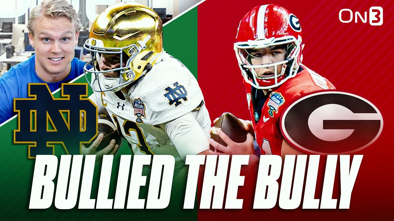 Notre Dame Fighting Irish BULLY Georgia Bulldogs In Playoff | IMPACT On ...