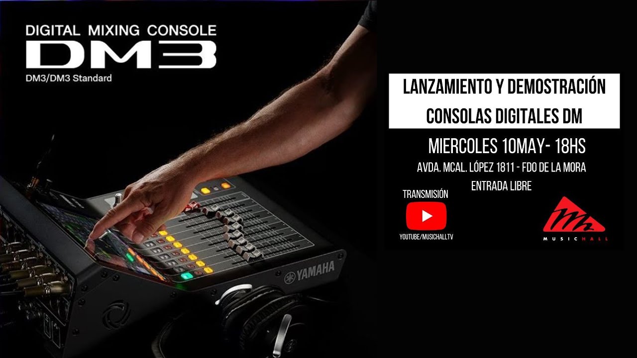 Lanzamiento y Demostración Consolas Digitales Yamaha DM - YouTube