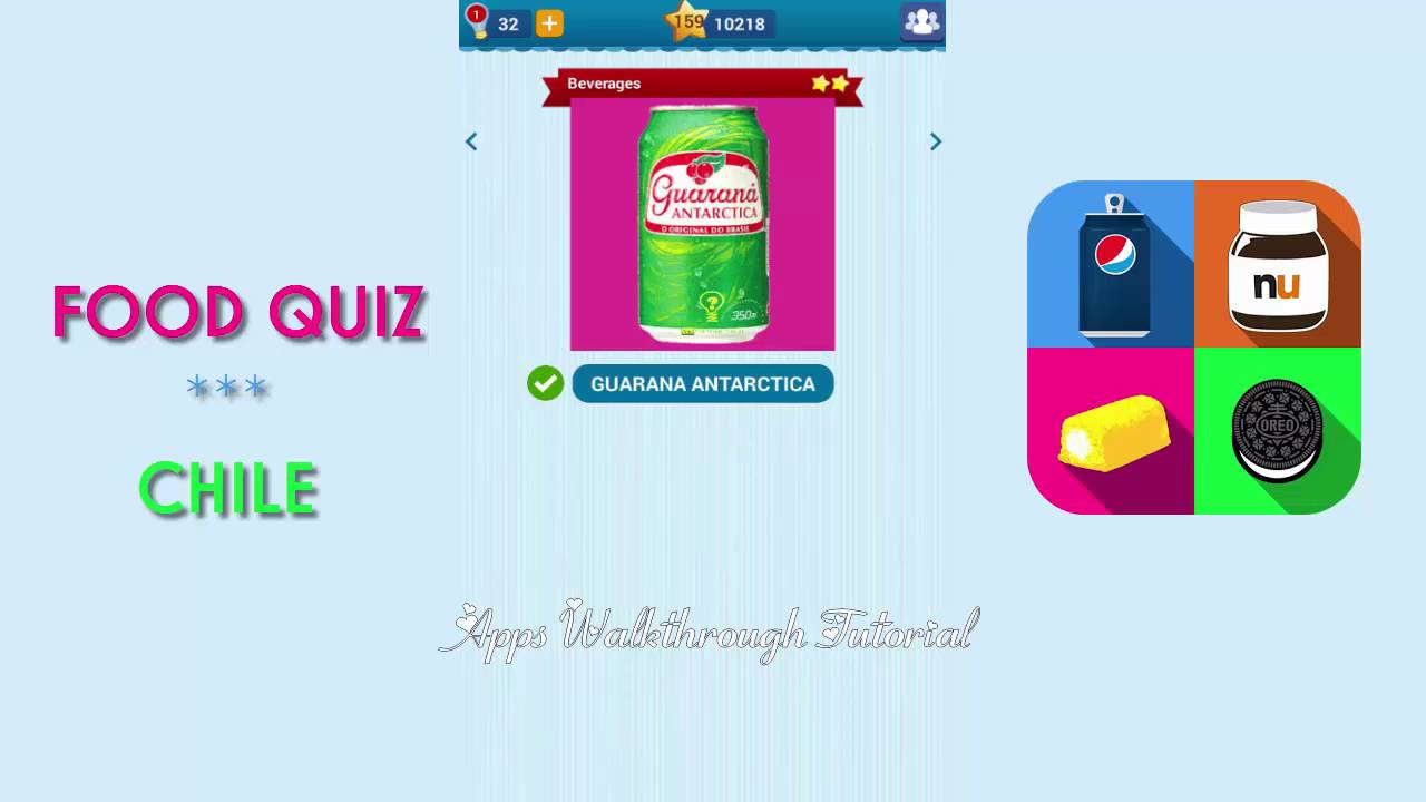 Food Quiz Chile Pack 8 - All Answers - Walkthrough - YouTube
