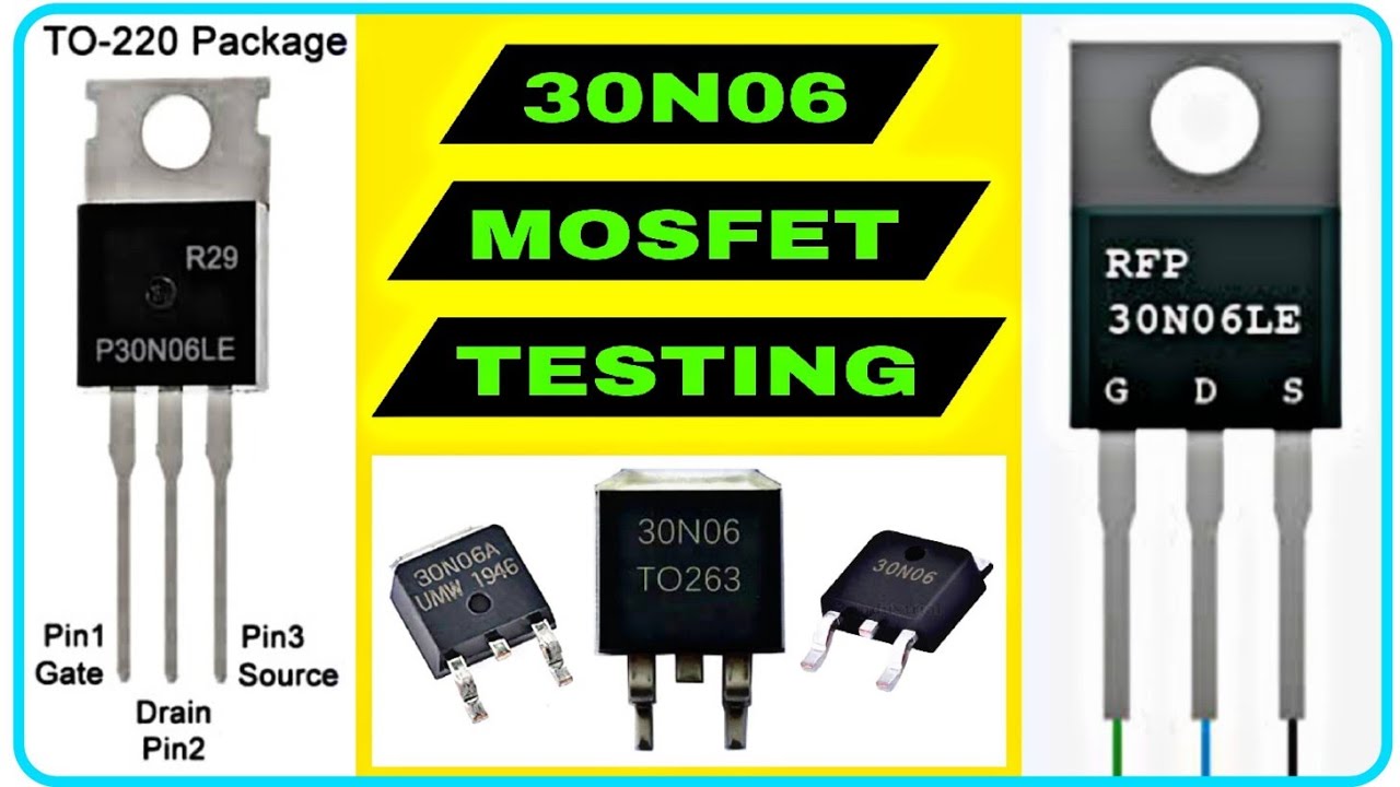 RPF30N06LE MOSFET TESTING with Multimeter 🆕 || How to Check RPS130N06LE ...