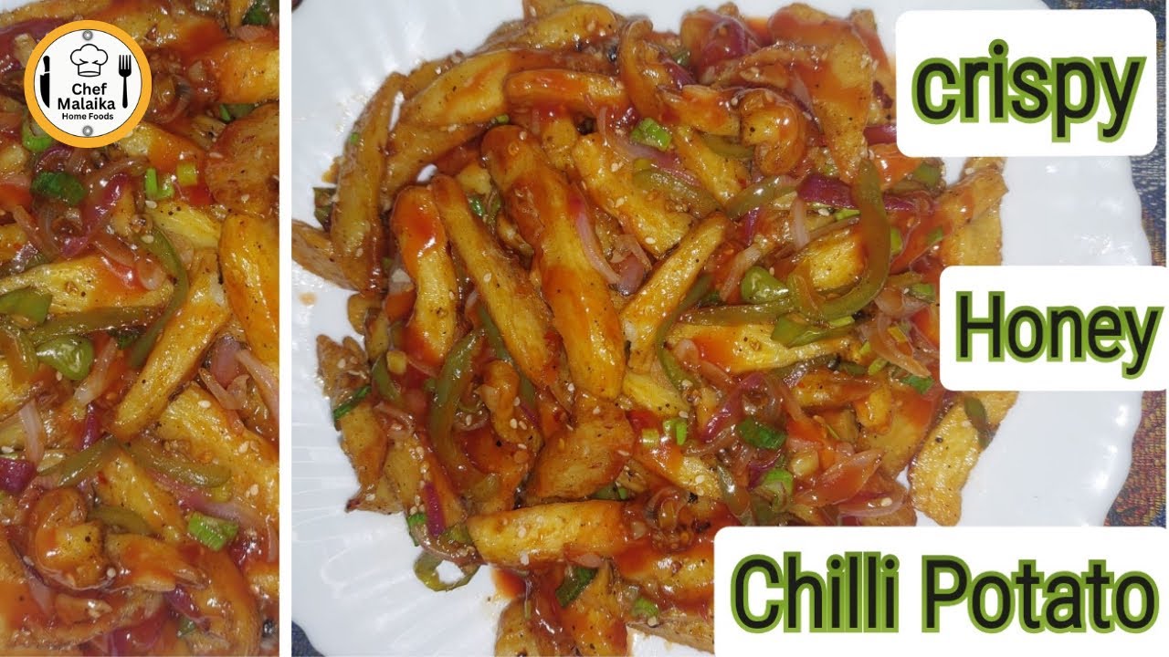 Honey Chilli Potato | Potato Recipes | Crispy Chilli Potatoes | Veg ...