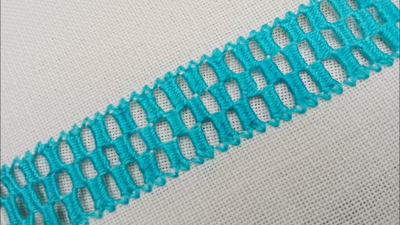 Amazing Tutorial of Drawn Thread Embroidery - Easy to Make Design - YouTube