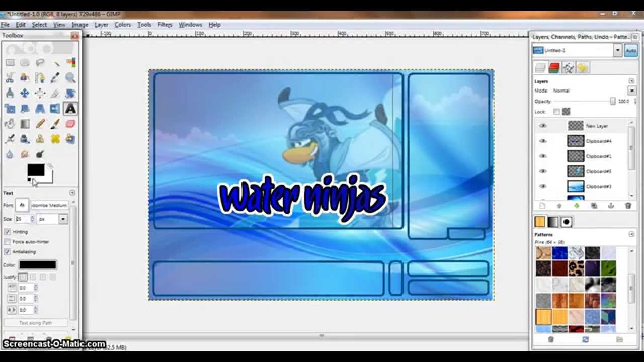 How to make an inner xat chat background with GIMP [HD] - YouTube