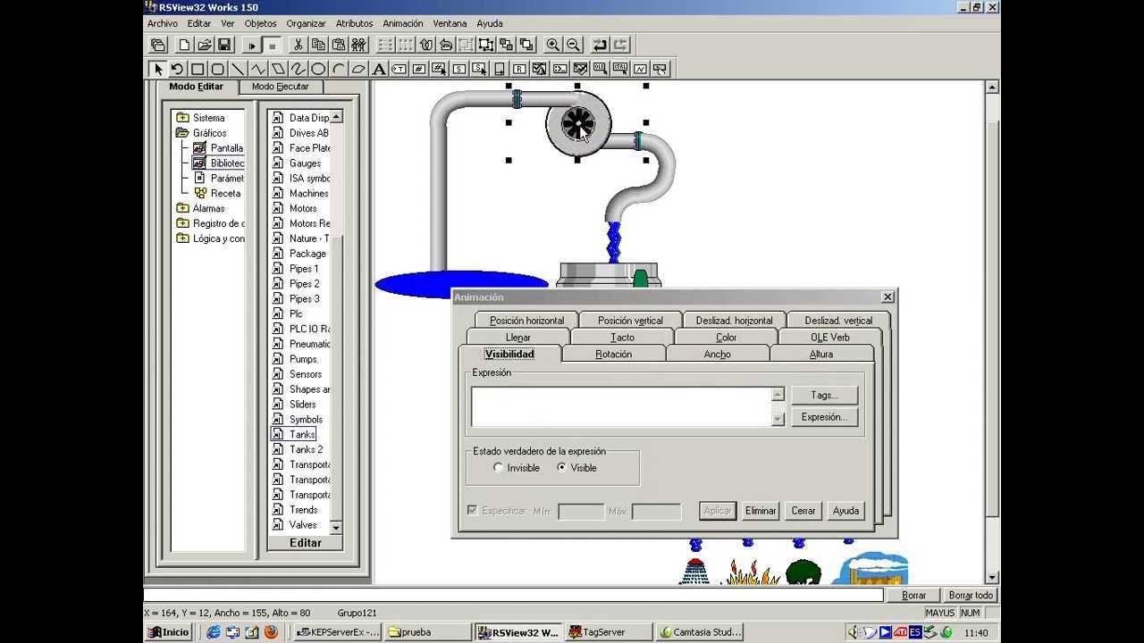 Rsview32 SimulaciÓn Llenado DepÓsito 2 Youtube