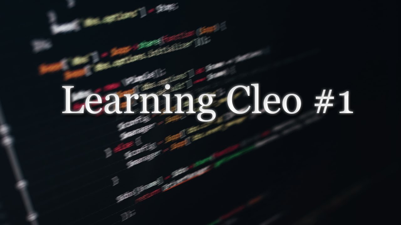 [Learning Cleo #1] Как выгрузить cleo при помощи команды. - YouTube