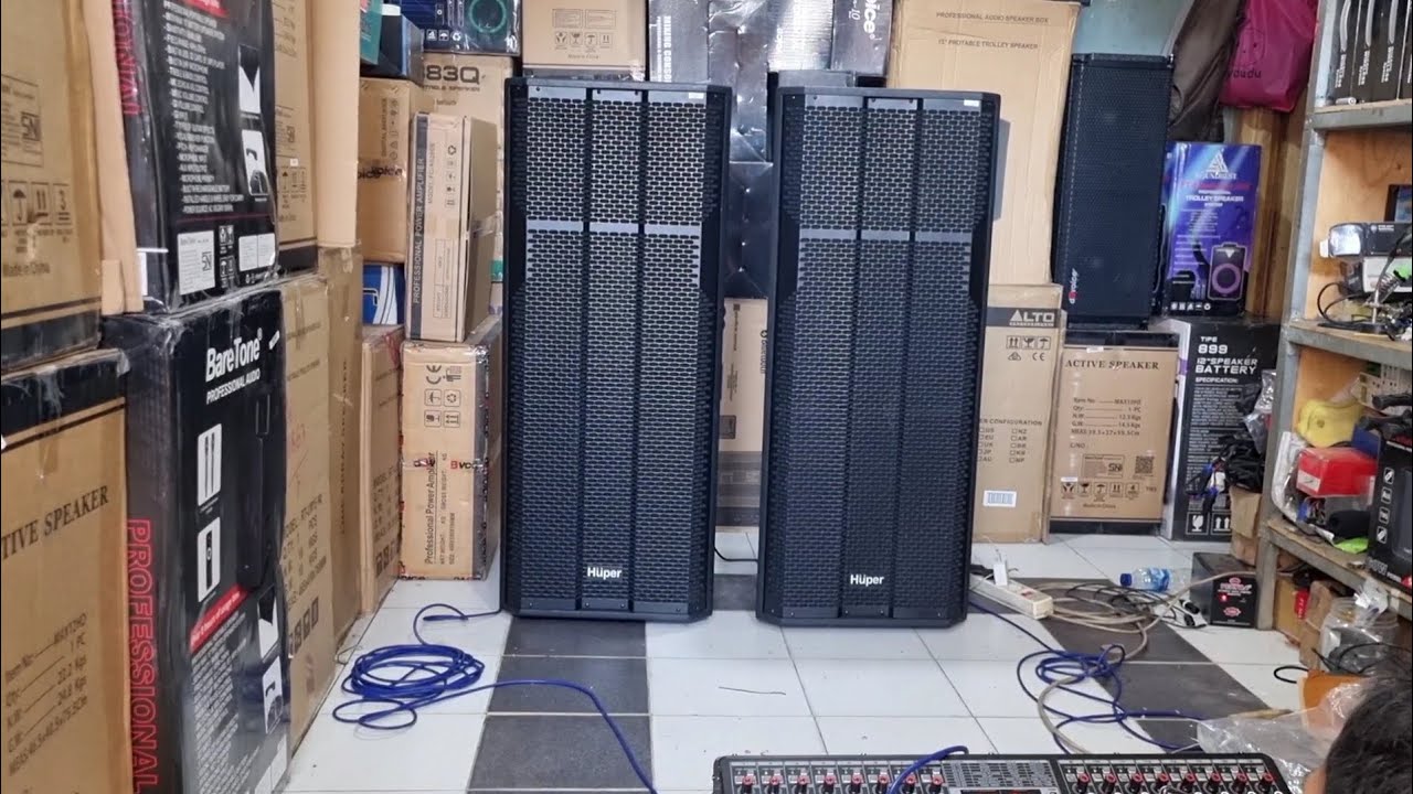 Cocok buat SRan Panggung Speaker Aktif Monitor HUPER B215A Double 15 ...