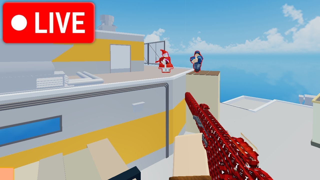 🔴LIVE🔴PUBLIC SERVERS WITH YOu+CC SKIN.. (Roblox Arsenal) - YouTube