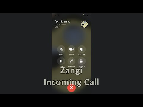 Zangi Private Messenger Incoming Call