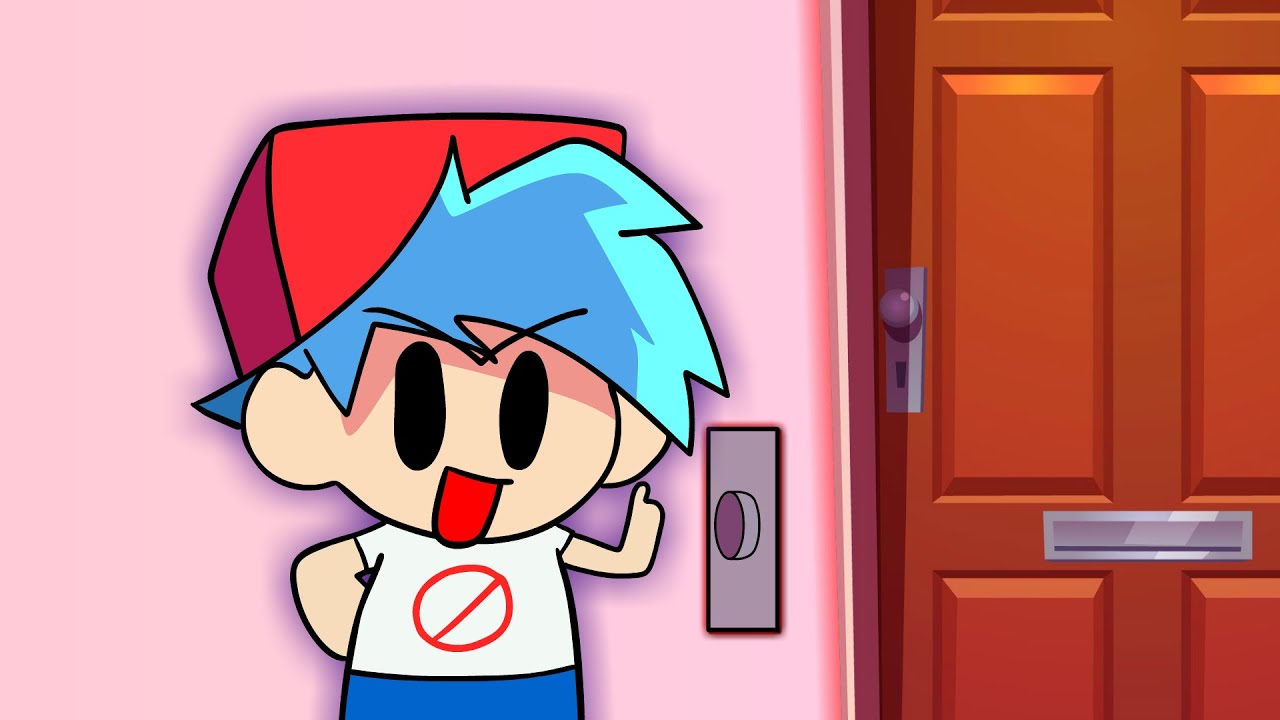 Anime Chibi Fnf vs Door || Friday Night Funkin' Animation || BF x GF ...