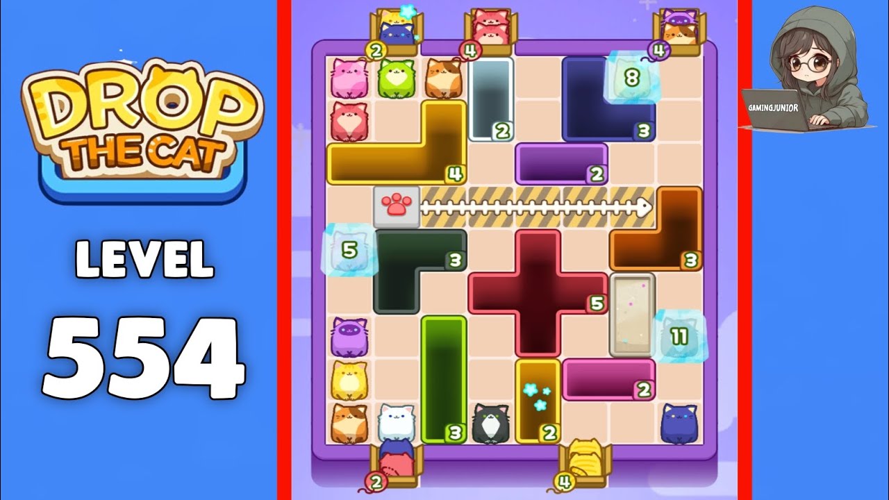 Drop The Cat level 554 solution - YouTube