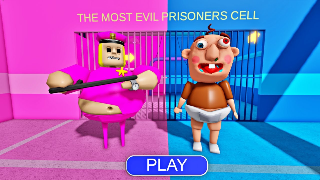 BARRY GIRL vs BABY BERRY in BARRY'S PRISON RUN!? Scary Obby ROBLOX # ...